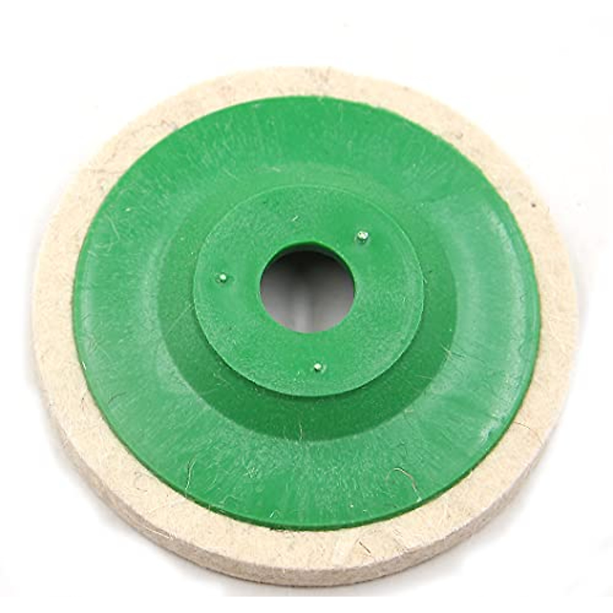 Driak 10 Pcs 4" 100mm Round Grinding Wool Pad Angle Grinder Polishing Wheel Auto Buffer Polishing Machine Buffing Pads Wool Buffing Pad Felt Polishing Wheel