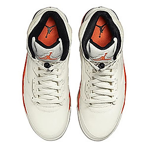 Jordan Men's 5 Retro Shattered Backboard Sail/Orange Blaze (DC1060 100) - 8