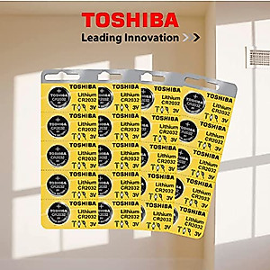 TOSHIBA CR2032 3 Volt Lithium Coin Battery (20 Batteries)