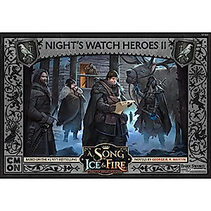 CMON A Song of Ice and Fire Tabletop Miniatures Game Night's Watch Heroes II Box Set - Lead The Watchers on The Wall! Strategy Game for Adults, Ages 14+, 2+ Players, 45-60 Minute Playtime, Made