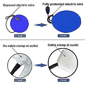 YJDT Heating mat for Pets Heating Blanket for Pets Warming mat Cats Dogs Heating Pads for Indoor Bed car-Blue-Blue