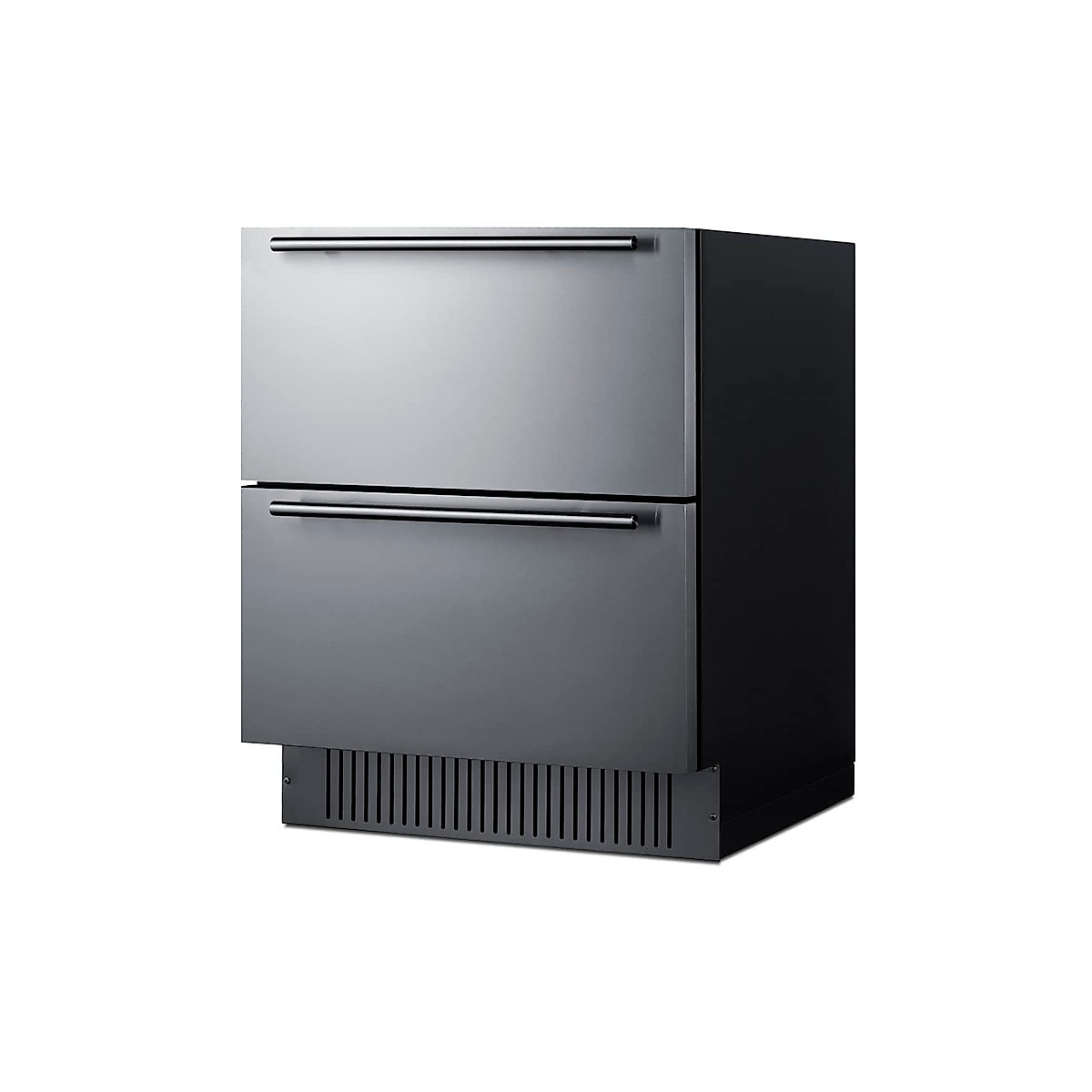 Summit Appliance SPR275OS2D 27" Wide 2-Drawer All-Refrigerator, 4.83 cu.ft; Stainless Steel Drawers; Wweatherproof; Frost-free; LED Lighting; Digital Thermostat; Drawer Dividers