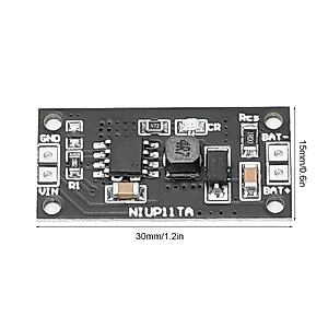 2Pcs Battery Charger Board Battery Module PCB Balance Board Module for Digital Cameras and Charging (NIUP11TA_ 1-Cell())