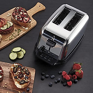 Waring Commercial WCT702 2-Slice Commercial Light Duty Pop-Up Toaster, 120V, 5-15 Phase Plug, Silver, 2-Compartment