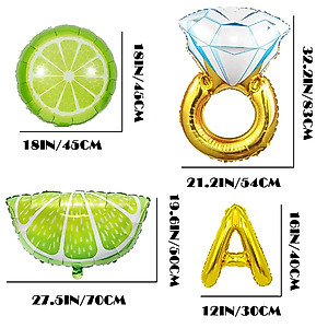 Margs and Matrimony Bachelorette Party Decorations,20pcs Marg Margarita Banner Lime and Diamond Ring Balloons, Mexican Fiesta Cinco De Mayo Backdrop,Taco Bar Decor for Carnival Bridal Shower Supplies