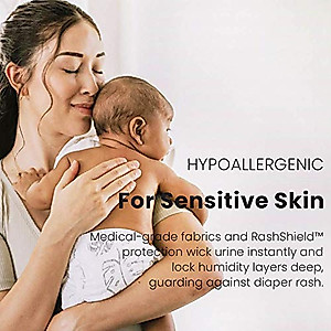 PARASOL Clear+Dry Disposable Diapers | RashShield Protection, Leakproof Design, Hypoallergenic Diaper Set | Size 4 (20-37 lbs) 108 Count