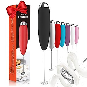 Milk Frother, Upgraded Titanium Motor Handheld Frother Electric Whisk,Hand Mixer, Frother for Coffee, Milk Foamer, Hand Mixer, Frother for Coffee, Lattes, Frother for Frappe, Latte, Matcha, No Stand