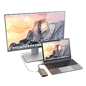 Satechi USB C Hub Multiport Adapter, USB C Docking Station with 4K HDMI, 60W USB C PD Charging, 3 USB-A, Ethernet, Micro/SD Card Readers, for MacBook Pro/Air M1 M2 M3, Windows - Space Gray