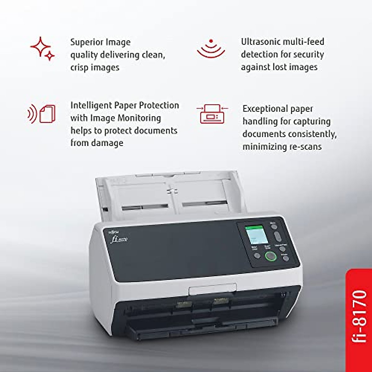 Fujitsu fi-8170 Professional High Speed Color Duplex Document Scanner - Network Enabled