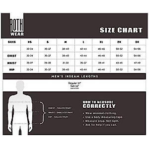 Med Couture RothWear Men's Cadence One-Pocket Top, Black, Large