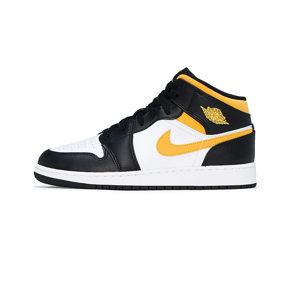 Jordan Mens Air 1 Mid GS 554725 177 Pollen/Black/White - Size 6.5Y
