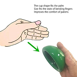 Beisto Sputum Cup, Silicone Palm Chest Percussion Cup, Sputum Remover Cup for Bed-Rest Patients Bedridden Elders to Expectorate Infant Phlegm Removing, Green