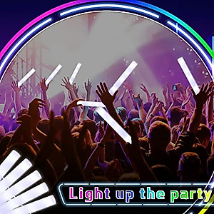 Liliful Glow LED Cheer Sticks Light up Sticks Wedding Wand for Birthday Bridal Shower Raves Carnival Concert Glow in Dark Party(24 Pcs)