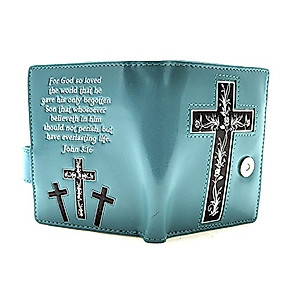 Shag Wear For God So Loved the World John 3:16 Cross Wallet for Women Medium