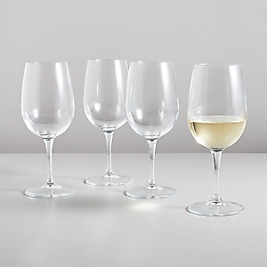 Sur La Table Bistro White Wine Glasses, Set of 4, Clear