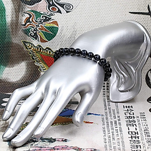 Keleny Natural Blue Tiger Eye Gemstones 8mm Round Beads Crystal Stretch Bracelets 7 Inch Unisex