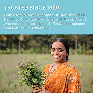 Himalaya Botanique Neem & Pomegranate Toothpaste, Original Formula for Brighter Teeth and Fresh Breath, 0.74 oz, Fluoride Free, TSA Approved Travel Size, 10 Pack