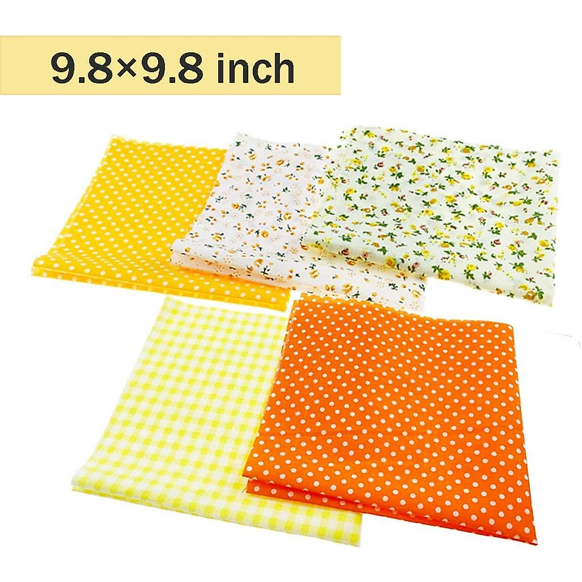 56 Pieces 9.8" x 9.8" Cotton Fabric Fat Quarters Fabric Bundles,Pre-Cut Floral Print Quilting Squares Fabric for DIY Sewing Scrapbooking Crafting Artcraft