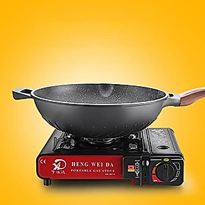 Portable Stove Outdoor Heavy Duty Portable Butane Stove Burner Outdoor Gas Cooker Burner Windproof Barbecue Stove Cassette Gas Stove for Camping Picnic Camping Backpack