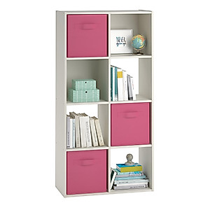 SystemBuild Fabric Storage Bin, Dark Pink