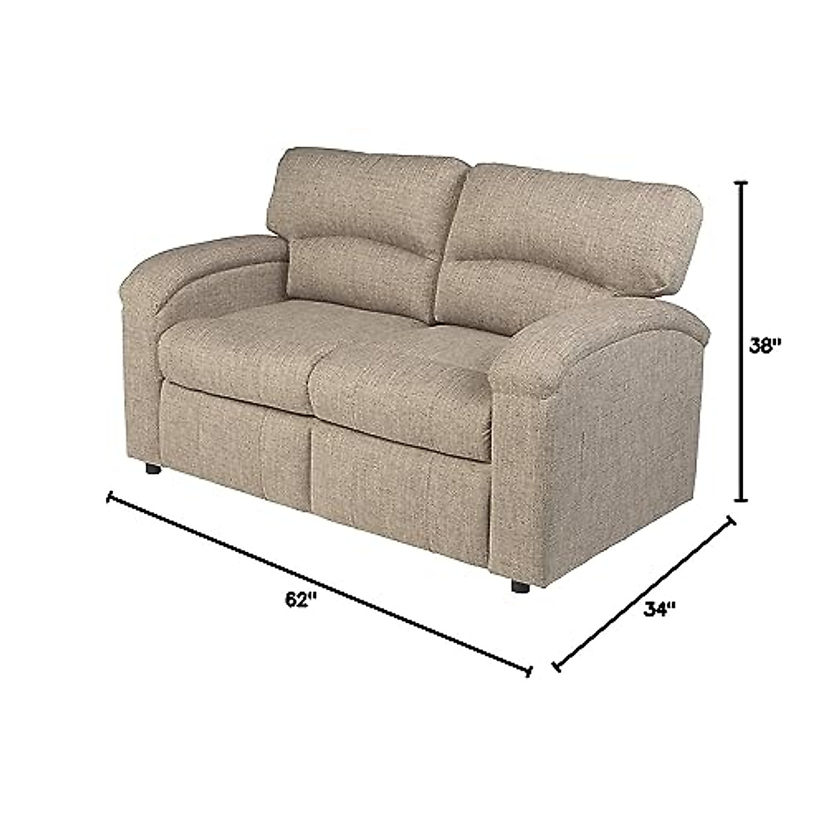 Thomas Payne 759204 62” RV Sleeper Tri-Fold Sofa-Cobble Creek