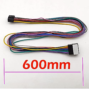 Strpump 16pin Car Radio Stereo Power Retrofit on Harness Cable Extension Wire Cord 600MM Length for Aftermarket Android GPS Head Unit