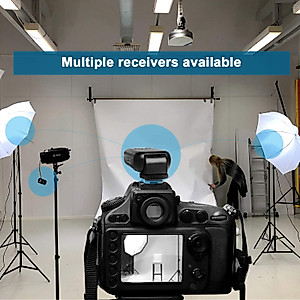 AODELAN Wireless Flash Trigger Transmitter and Receiver | 2.4 GHz Frequency | for Canon, Nikon, Olympus, Panasonic, Pentax, Fuji, Samsung,Sony(Except Sony Flashes)