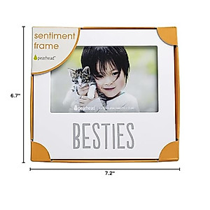 Pearhead Besties Frame, Pet Keepsake Picture Frame, Baby Girl Nursery Décor, Baby Boy Nursery Décor, 1 Count (Pack of 1)