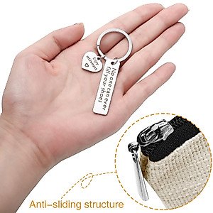 Weewooday Retirement Gifts for Women Retirement Jewelry Tray Makeup Bag Keyring Retirement Gift for Coworkers(Stylish)