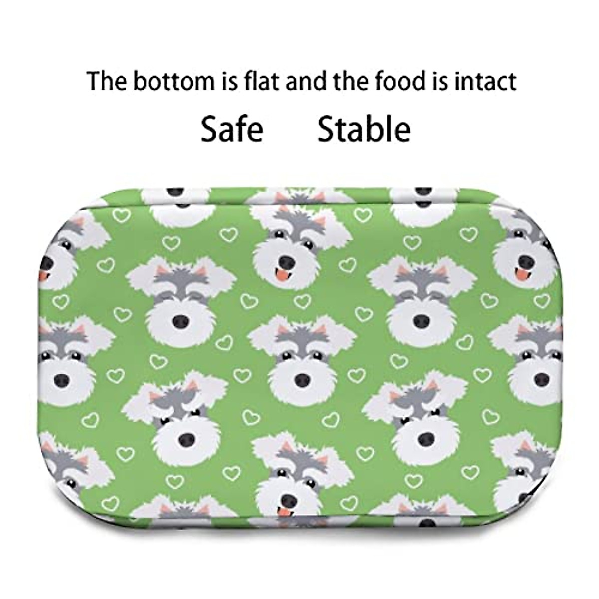 Cute Schnauzer Dog Printed Lunch Box Tote Bag with Handles and Shoulder Strap for Men Women Work Picnic