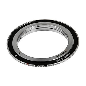 Fotodiox Lens Mount Adapter - Nikon Nikkor F Mount D/SLR Lens to Canon EOS (EF, EF-S) Mount SLR Camera Body