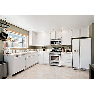 Decobasics 1/2" Overlay Semi Partial Wrap Around Kitchen Cabinet Hinges (25 Pair -50 Pack) - Self Closing Matte Black Cabinet Hinges for Kitchen Cabinets w/Cupboard Silicon Bumpers & Upgraded Screws