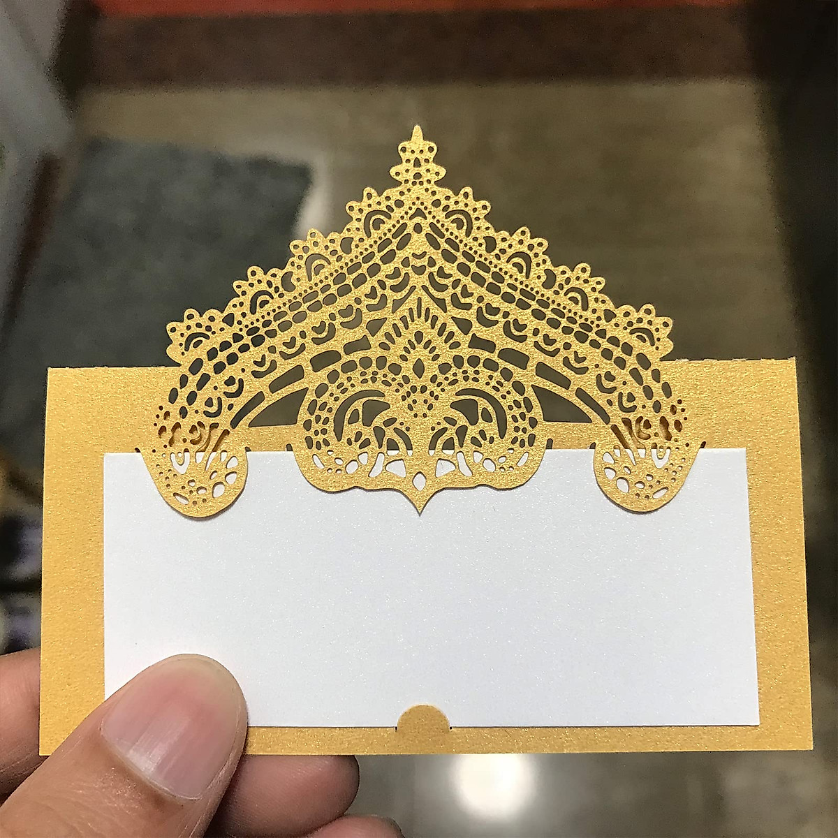 QI XIN 100Pcs Place Cards for Table Setting Decor Name Cards Tend Cards for Wedding Banquets Dinner Parties Bridal Shower