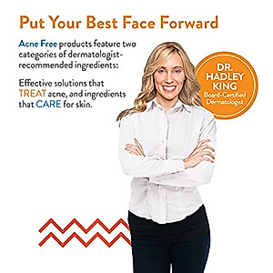 AcneFree Witch Hazel Mattifying Toner with Glycolic Acid, 8 Ounce - Pack of 2