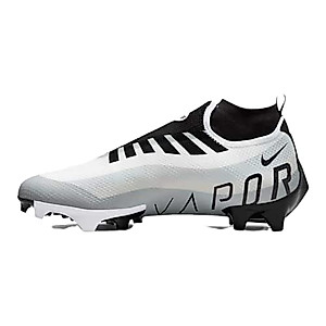 Nike Mens Vapor Edge Pro 360 Football Cleat, White Black Pure Platinum Sz 11