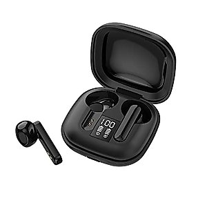 Hoseili 2023new editionBluetooth Headphones.Bluetooth 5.2 Wireless Earphones in-Ear，LED Power Display IPX7 Waterproof Band Microphone Touch Control Portable Charging Case for iOS Android PC. YJA2