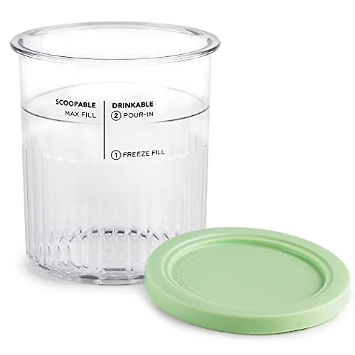 Anbige Replacement Parts 4 Pack Creami Pints and Lids, Compatible with Ninja CREAMi Ice Cream Maker NC500 Series NC501