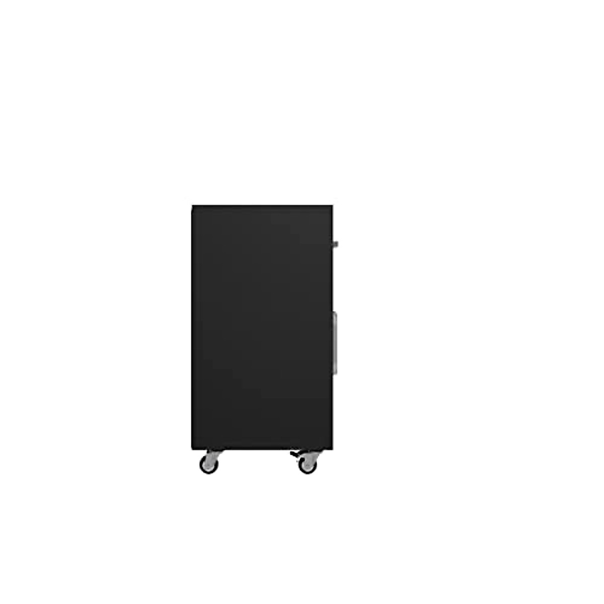 Manhattan Comfort Eiffel Garage Cabinets and Storage System, Set of 4, Matte Black and Grey