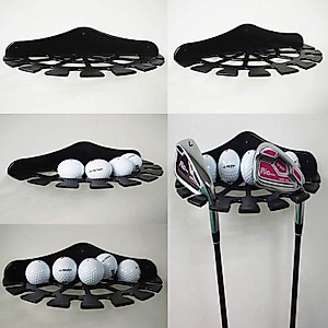 Pmsanzay 2 Pack -Golf Club Organizers Golf Club Display Golf Putter Rack Golf Club Storage Rack Golf Club Holder Golf Club Combo Wall Mount Bracket -Great Way to Organize Your Clubs -Easy to Install