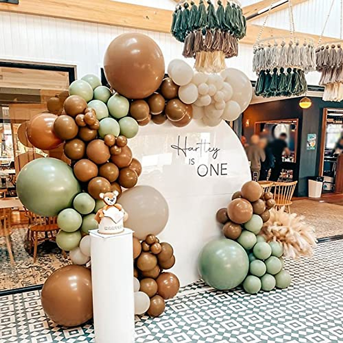 100pcs Brown Balloons 18 inch +12 inch +10 inch +5 inch Latex Party Coffee Balloon Birthday Balloons Baby Shower Decorations Wedding Balloons bulk