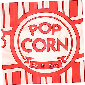 ULTECHNOVO 100pcs Popcorn Popcorn Packaging Bag Sweets Snacks Mini Gift Box Paper Food Trays Snacks Holders Container Popcorn Treat Boxes Popcorn Holders Cups Individual Popcorn Bags Portable