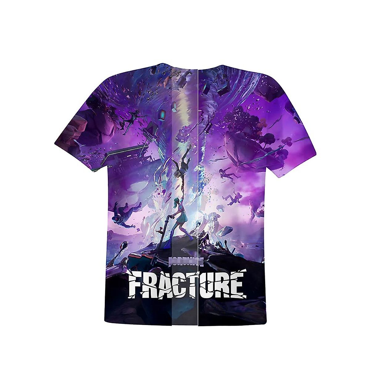 Kids Battle Royale T-Shirt Teen 3D Printing Game Short Sleeve for Boys and girlssA-003-Medium