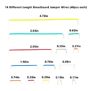 Testeronics 24AWG 560 PCS Jumper Wires Kit with 6PCS Tweezers for Arduino or Raspberry Pi,Breadboard Prototyping Solder Circuit,Electronics Experiment
