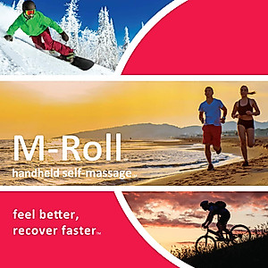 M-ROLL 20” Stick Massage Roller - Use to Massage Muscle Aches and Pain, Trigger Point Knots and Help Reduce Stress, Easily Roll Away Pain