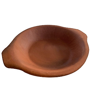 Hakan Clay Pan for Cooking Omelet, Lead-Free Terracotta Cookware, Earthenware Egg Roasting Pots, Omelette Cooking Pan for the Stove Top