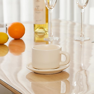 MOCAL Clear Plastic Kitchen Countertop Cover Mat Table Protector Cover Wooden Furniture Tablecloth Wipeable Vinyl PVC Coffee End Table Chair Floors Pad Scratch proof