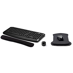 HP Wireless Keyboard and Mouse 300 PC Accessories Bundle with Waverest Gel Pads and Micro Bluetooth Speaker with Professional Sound, Built-in Mic and Remote Selfie Shutter