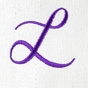 DALIX Monogrammed Beach Bag and Totes for Women Personalized Gifts Purple L