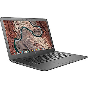 HP 14-CA023NR Chromebook 14" IPS HD (1366x768) Intel Celeron N3350, Intel HD Graphics 500, 4GB RAM, 32GB eMMC Hard Drive, Chrome OS, Chalkboard Gray (Renewed)