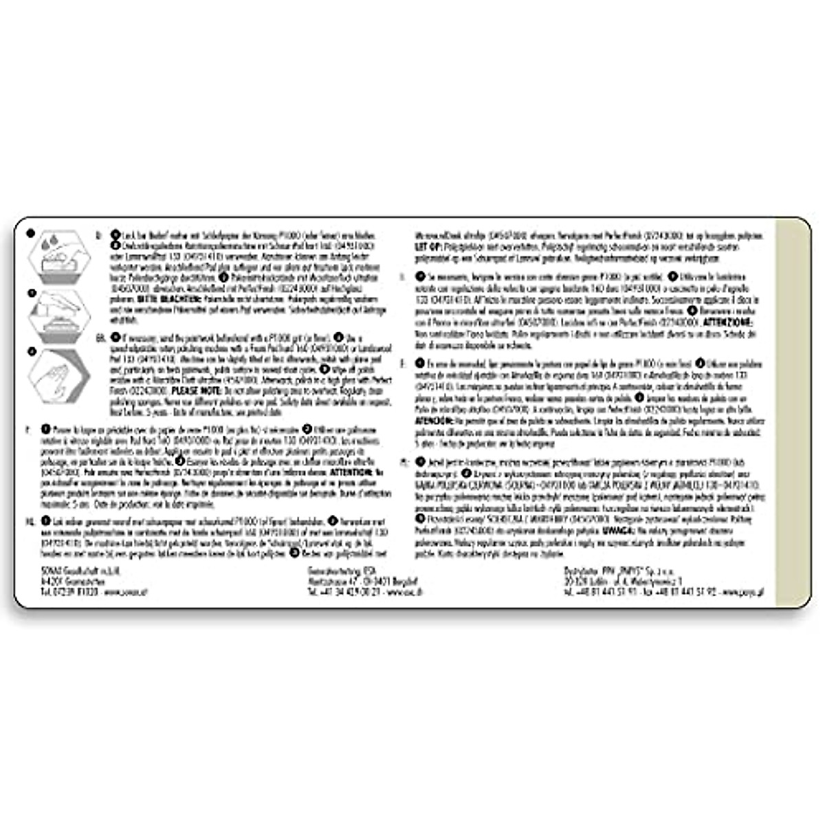 SONAX PROFILINE Cutmax (1 Litre) - High Effective Abrasive Polish for Weathered and Scratched Paintwork. Silicone-free | Item No. 02463000